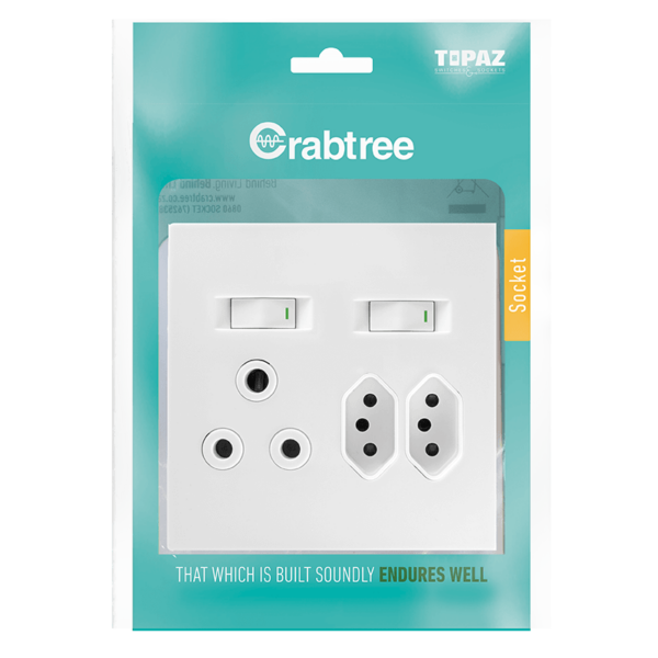 Topaz Combination Switch Socket (1x164-1, 2x164-2) Complete with ...