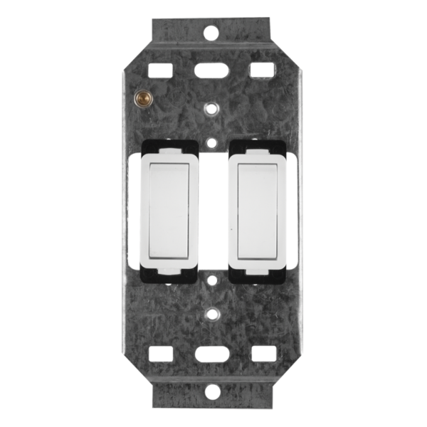 Classic 2 Lever 2x2 Way Switch on 2x4 Yoke - Crabtree Electrical