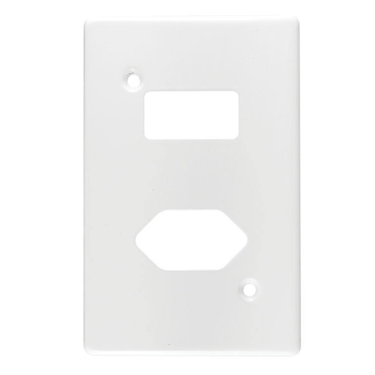 Classic Single Slimline Switched Steel Socket Coverplate - Crabtree ...