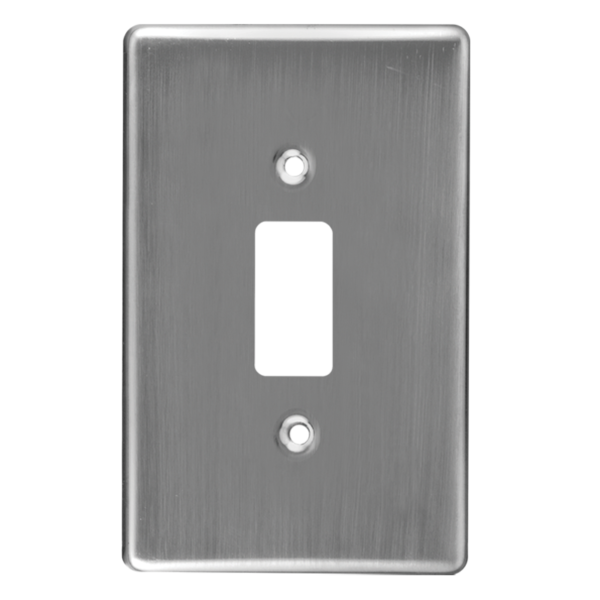 Classic 1 Lever Steel Coverplate - Crabtree Electrical