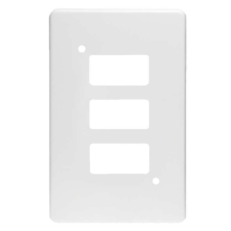 Classic 3 Lever Plastic Coverplate - Crabtree Electrical
