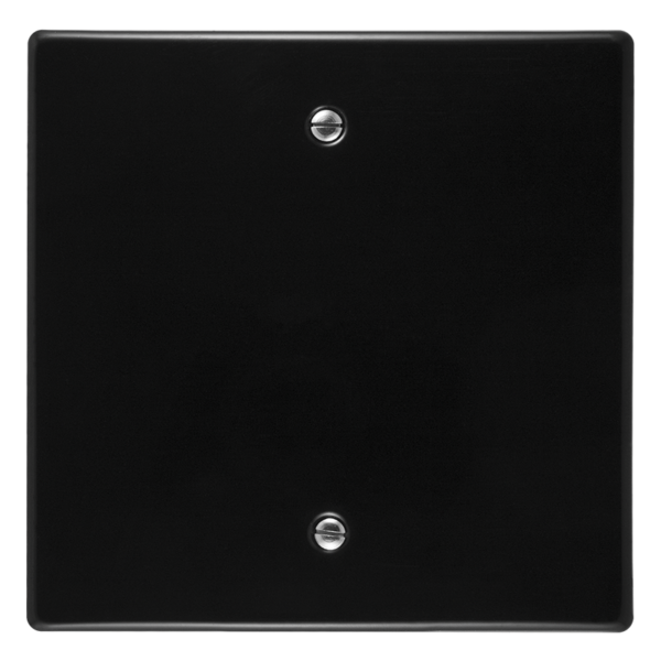 Classic Black Steel Coverplate - Crabtree Electrical