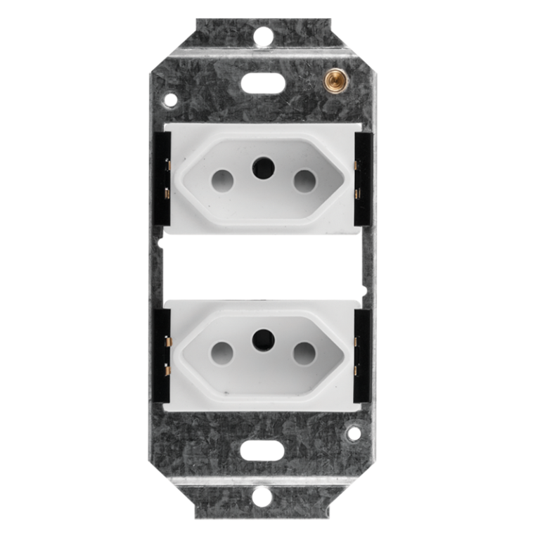 Classic Double Slimline Unswitched 164-2 Socket on 2x4 Yoke - Crabtree ...