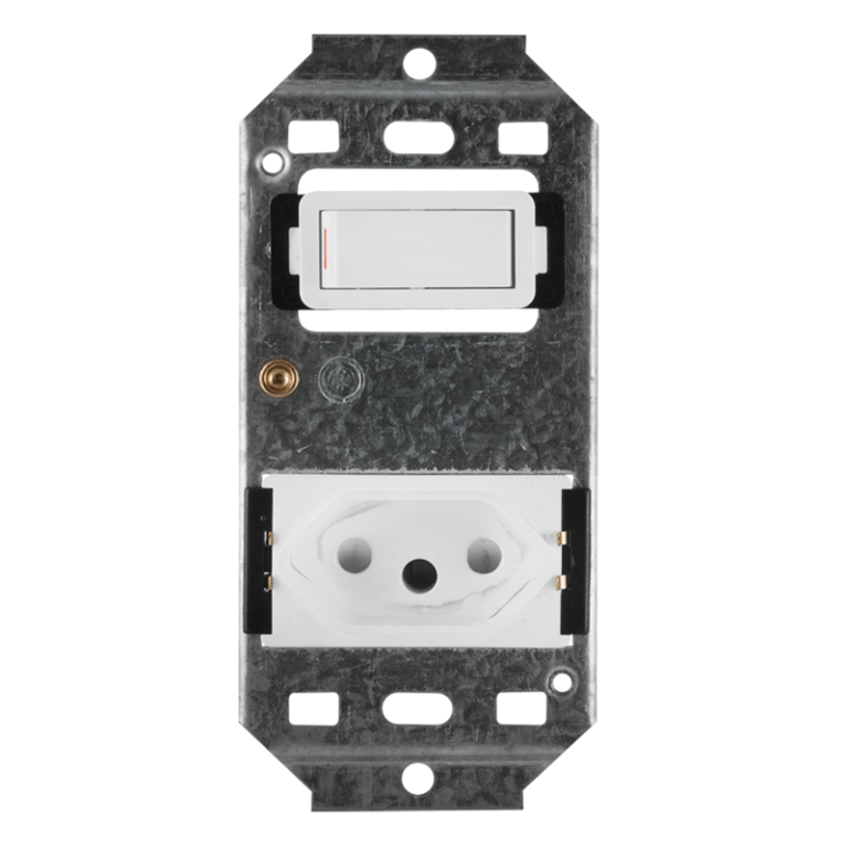 Classic Single Slimline 164-2 Switched Socket on Yoke - Crabtree Electrical