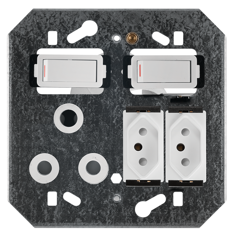Classic Combination Socket without Coverplate - Crabtree Electrical