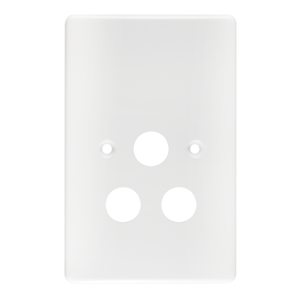 Classic Single STD Unswitched Steel Socket Coverplate - Crabtree Electrical