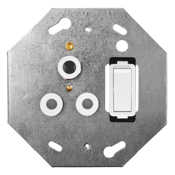 Classic Single Switched STD Socket 164-1 on 4x4 Yoke - Crabtree Electrical
