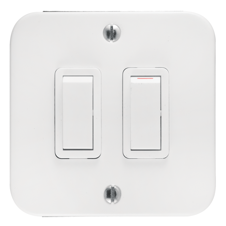 Classic Industrial 2 Lever 1x1 Way 1x2 Way Switch on 75x75 Surface Box ...