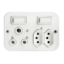 Classic Industrial Combo Switch Socket 16A - Crabtree Electrical