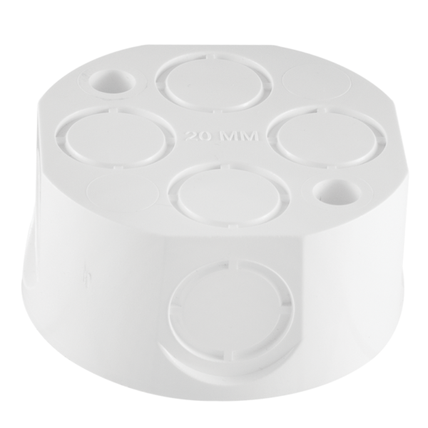 CMS 8 Hole Round Box Side and Back Entry 20mm - Crabtree Electrical