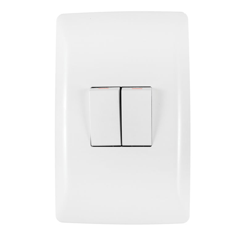 Diamond 2 Lever 2 Way Switch on 2x4 Yoke with Coverplate - Crabtree ...