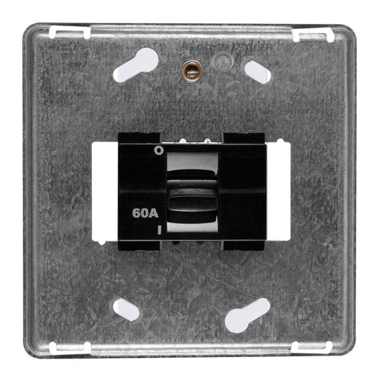 Diamond Double-Pole 60A Isolator on 4x4 Yoke - Crabtree Electrical