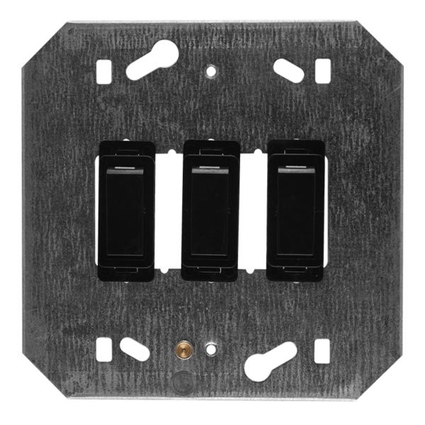 Classic 3 Lever 3x1 Way Switch on 4x4 Yoke - Crabtree Electrical