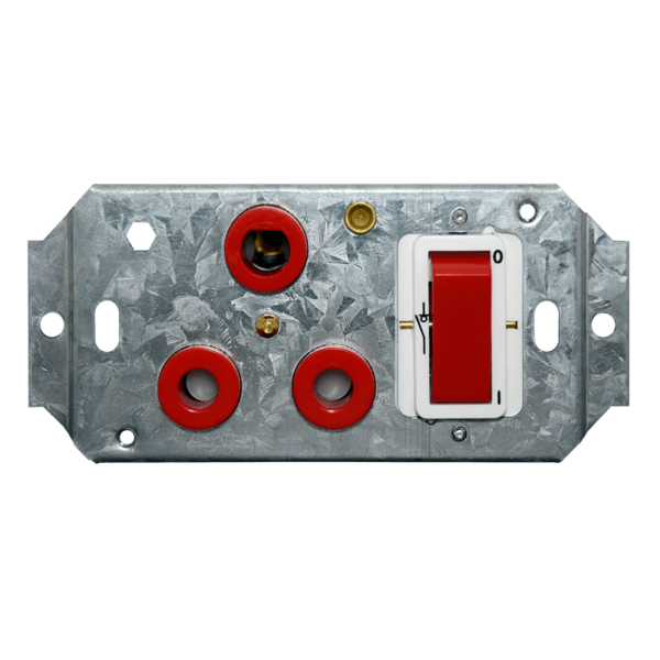 Classic Single Dedicated Socket 164-4 Red Double-Pole Switched Red on ...
