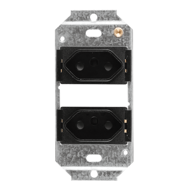 Classic Double Slimline 164-2 Unswitched Socket on 2x4 Yoke - Crabtree ...