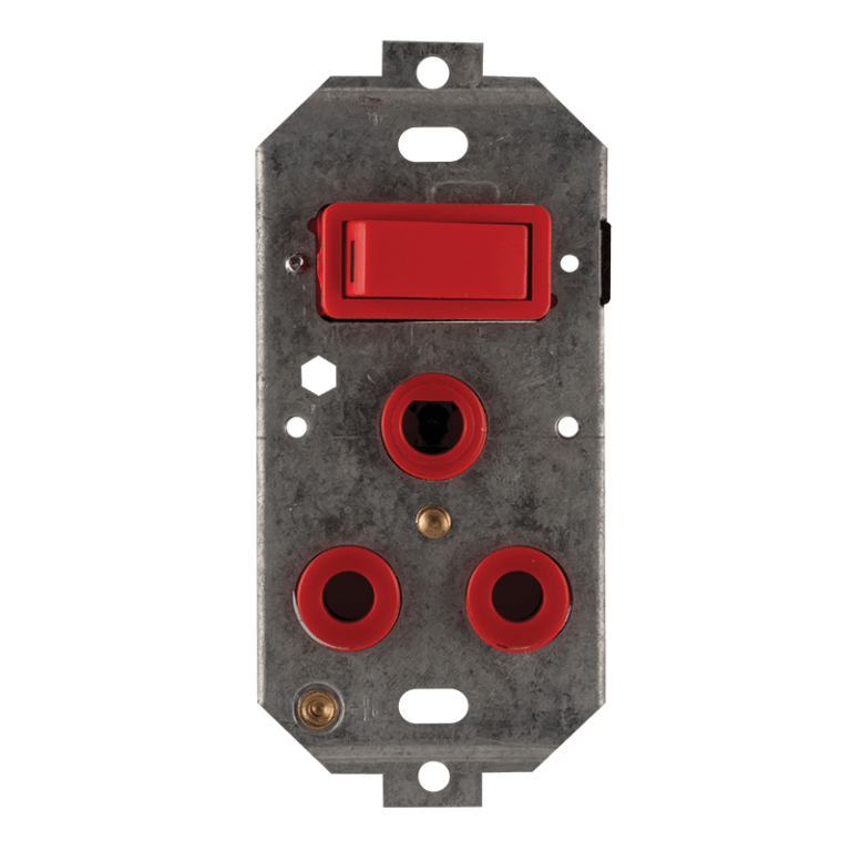 Classic Single STD Switched 164-1 Socket on 2x4 Yoke - Crabtree Electrical