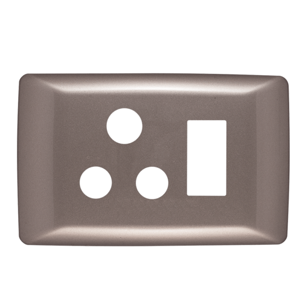 Diamond Single Standard Switched Socket Coverplate - Crabtree Electrical