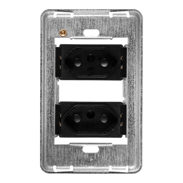 Diamond Double Slimline 164-2 Unswitched Socket on 2x4 Yoke - Crabtree ...