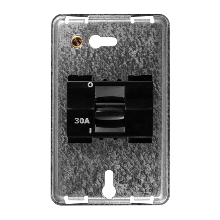 Diamond Double-pole 30A Isolator on 2x4 Yoke - Crabtree Electrical