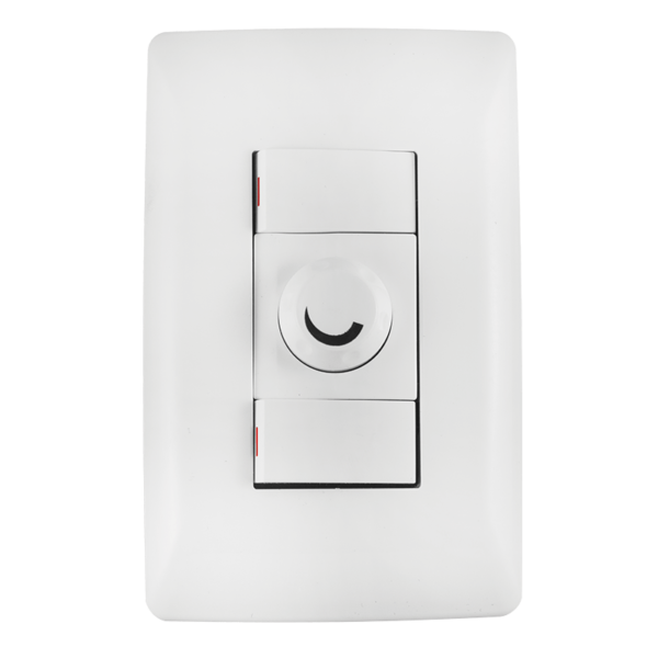 Diamond 3 Lever 600W Rotary Dimmer Switch on 2x4 Yoke with Coverplate ...