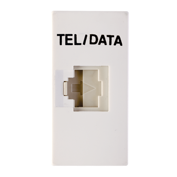 Diamond Tel (RJ45 Cat6) Econo Shuttered Ducting Module with TEL/Data ...