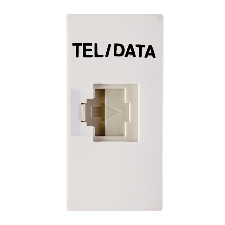 Diamond Tel (RJ45 Cat6) Econo Shuttered Ducting Module with TEL/Data ...