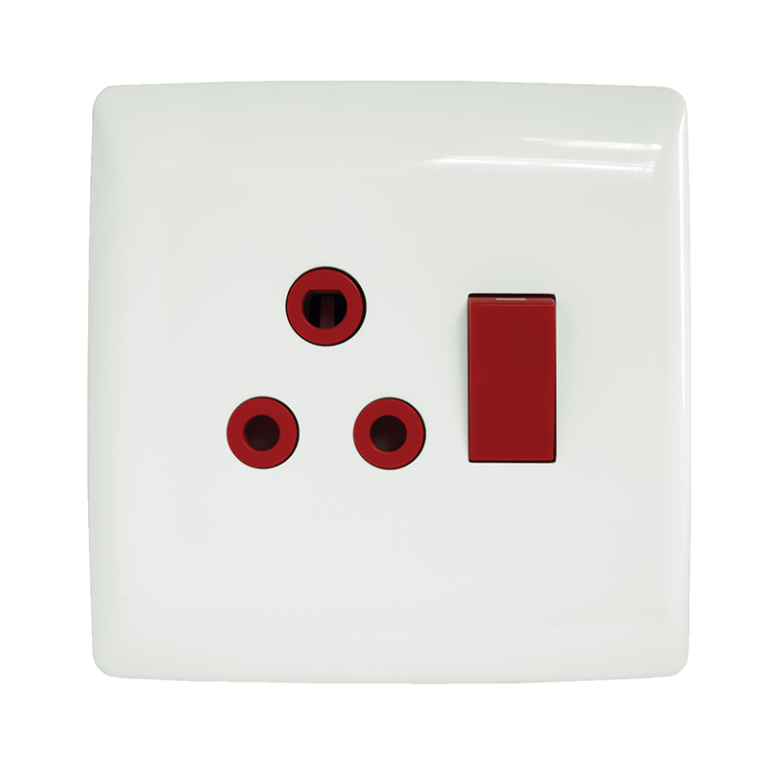Diamond Dedicated 16A Single Socket - Crabtree Electrical