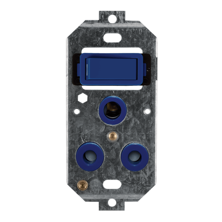 Classic Single STD 164-1 Switched Socket on 2x4 Yoke - Crabtree Electrical