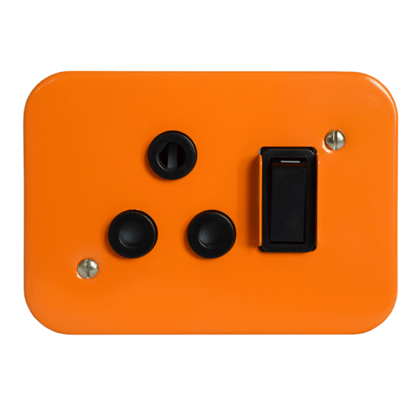 Classic Industrial Single Dedicated Socket 164-4 Switched Black on ...