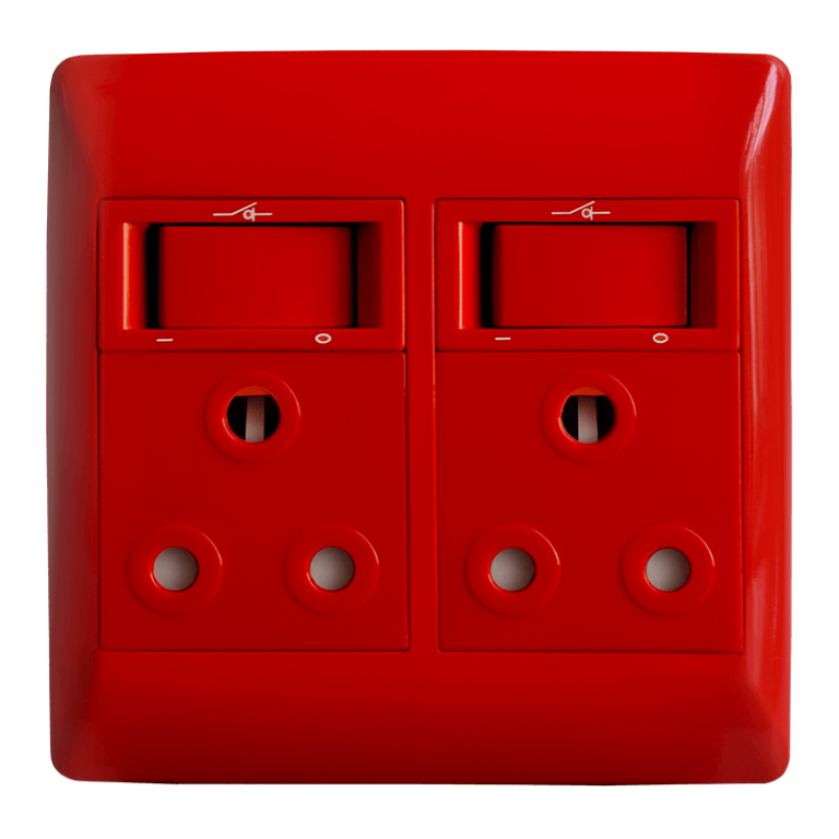 Diamond Double Dedicated Sockets with Double-Pole Switch - Crabtree ...